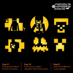 Minecraft Pumpkin Carving Stencil - Custom Pumpkin Stencils 2025