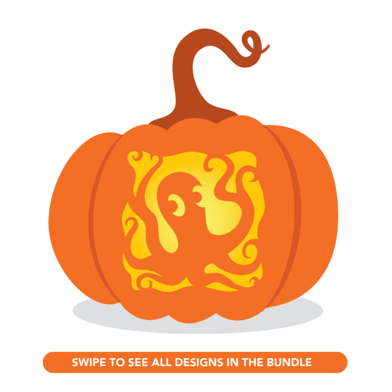 Octopus Pumpkin Carving Stencil - Custom Pumpkin Stencils 2025
