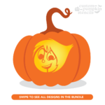 Inside Out: Joy Pumpkin Carving Stencil - Custom Pumpkin Stencils 2025