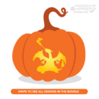 Charizard Pumpkin Carving Stencil