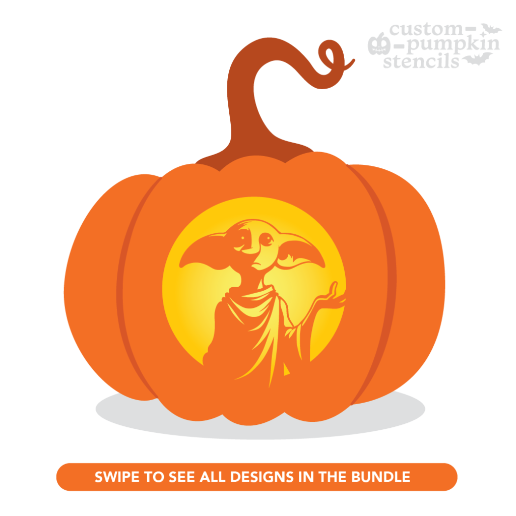 Dobby Pumpkin Carving Stencil