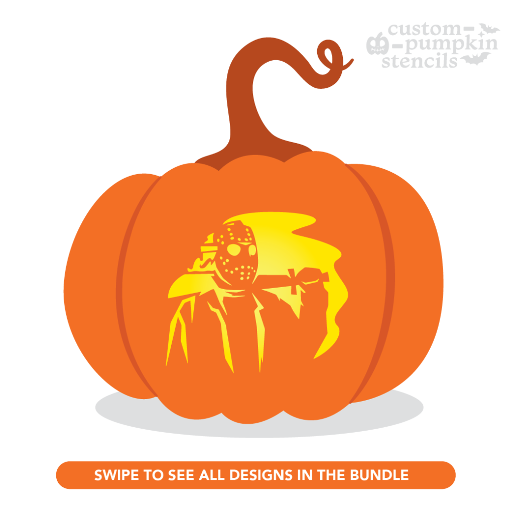 Jason Voorhees Pumpkin Carving Stencil