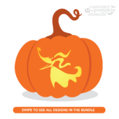 Zero Pumpkin Carving Stencil