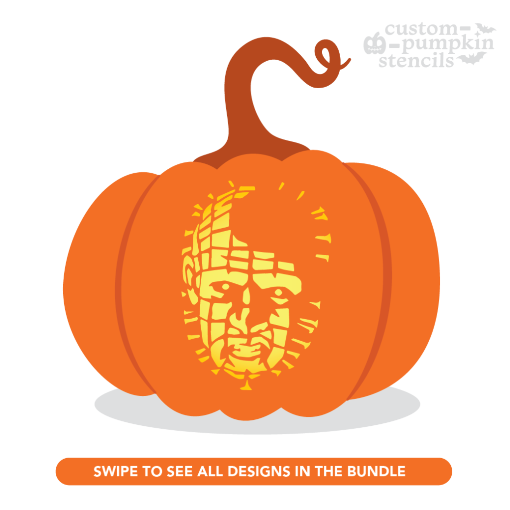 Pinhead Pumpkin Carving Stencil
